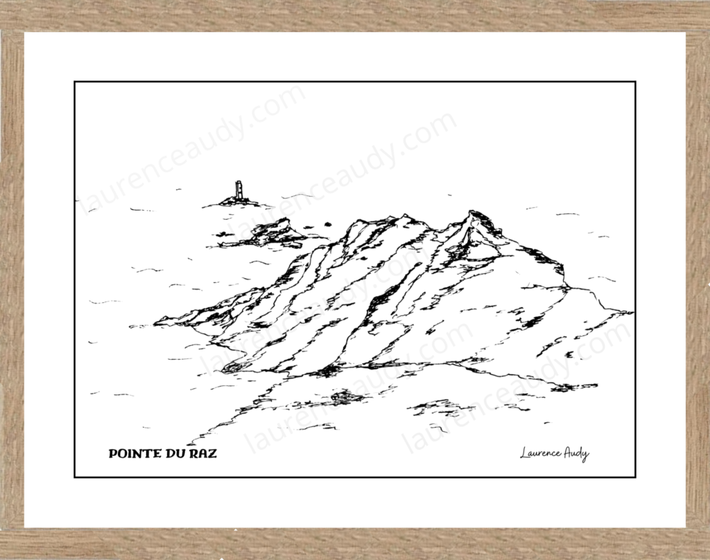 Dessin Pointe du Raz - Laurence Audy